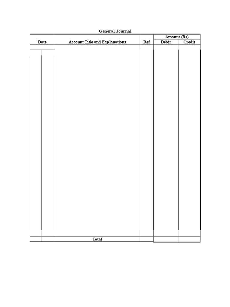 General Journal Format | PDF