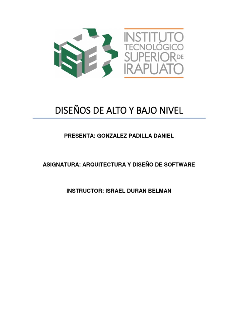 Diseño de Software: HLD y LLD | PDF | Software | Diseño