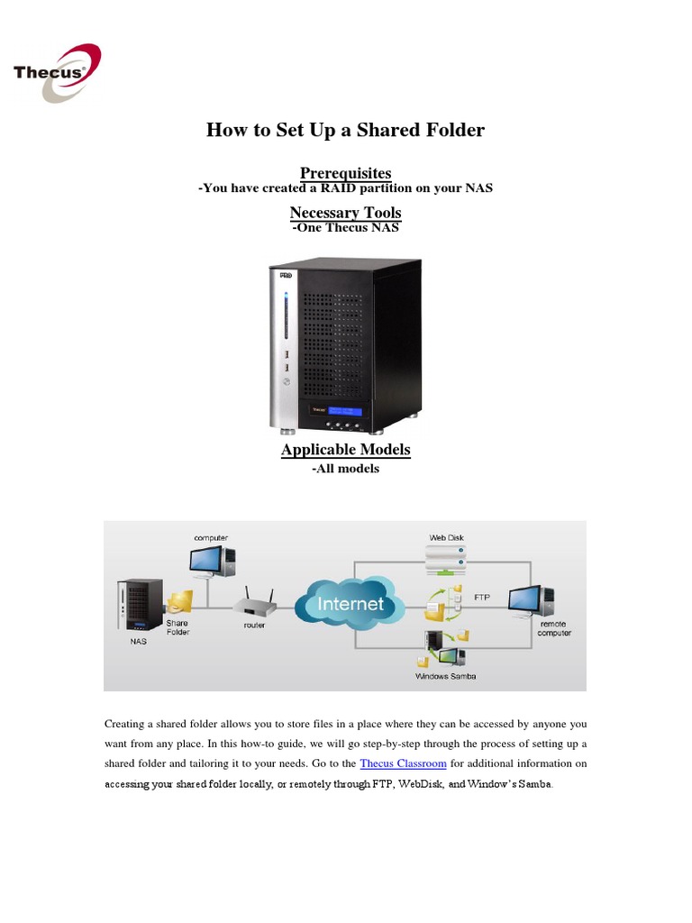 Howto Set Up Shared Folder | PDF | File System | Utility Software