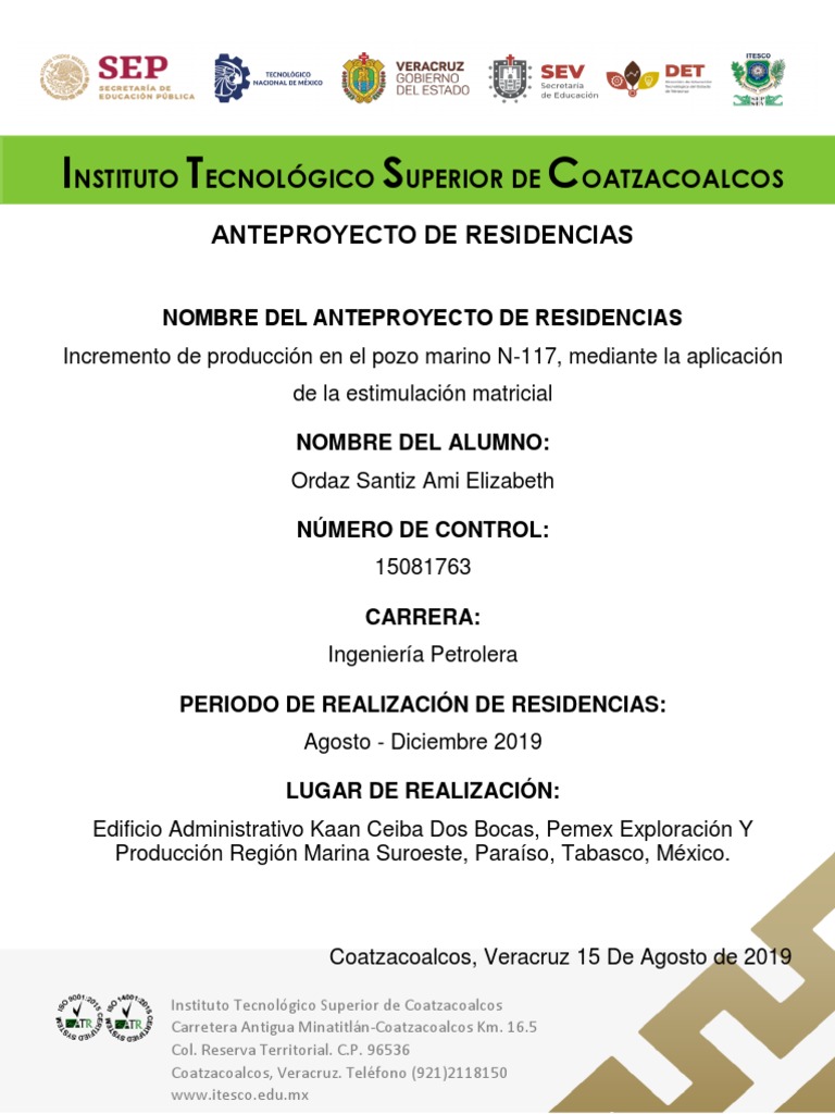 Portada Anteproyecto | PDF