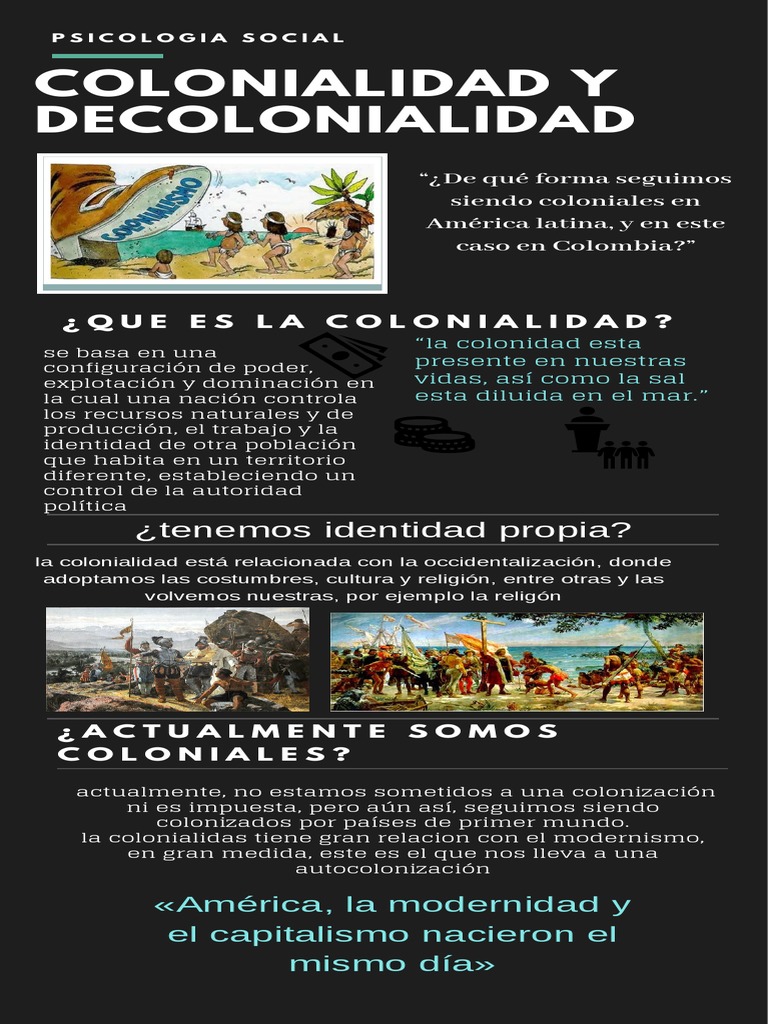 La colonialidad y la decolonialidad en América Latina y Colombia ...