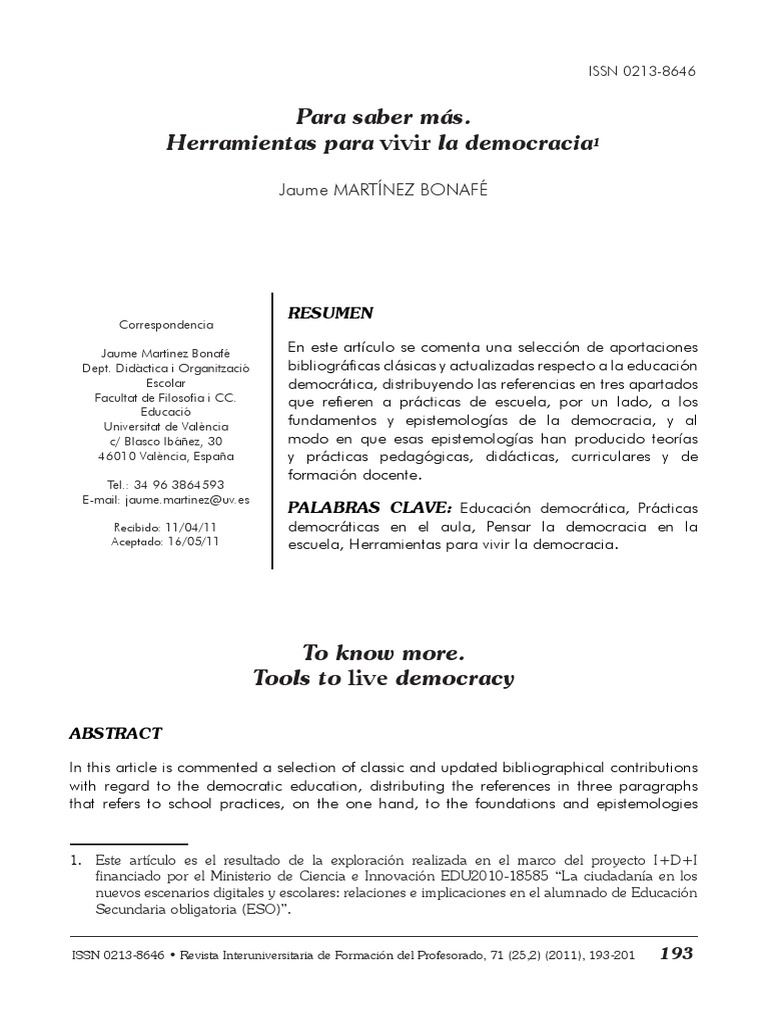 James Beane | PDF | Democracia | Ideologías políticas