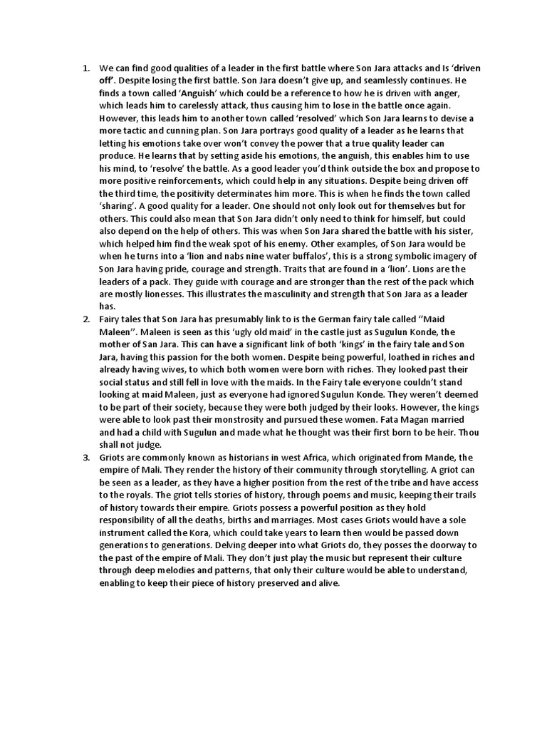 Lessons of Leadership: Analyzing the Qualities of a Leader through the ...