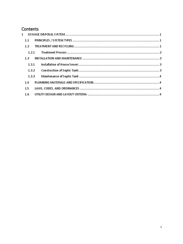 Sewage Disposal System | PDF | Sewage Treatment | Water Purification