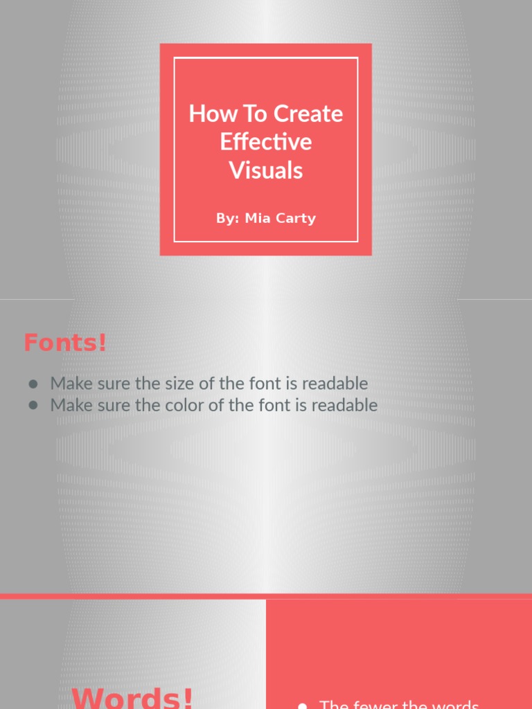 Effective Visuals Pdf