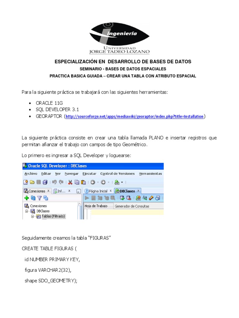3.practica Basica Guiada Crear Tabla Figuras PDF | PDF | SQL | Tabla (base de datos)