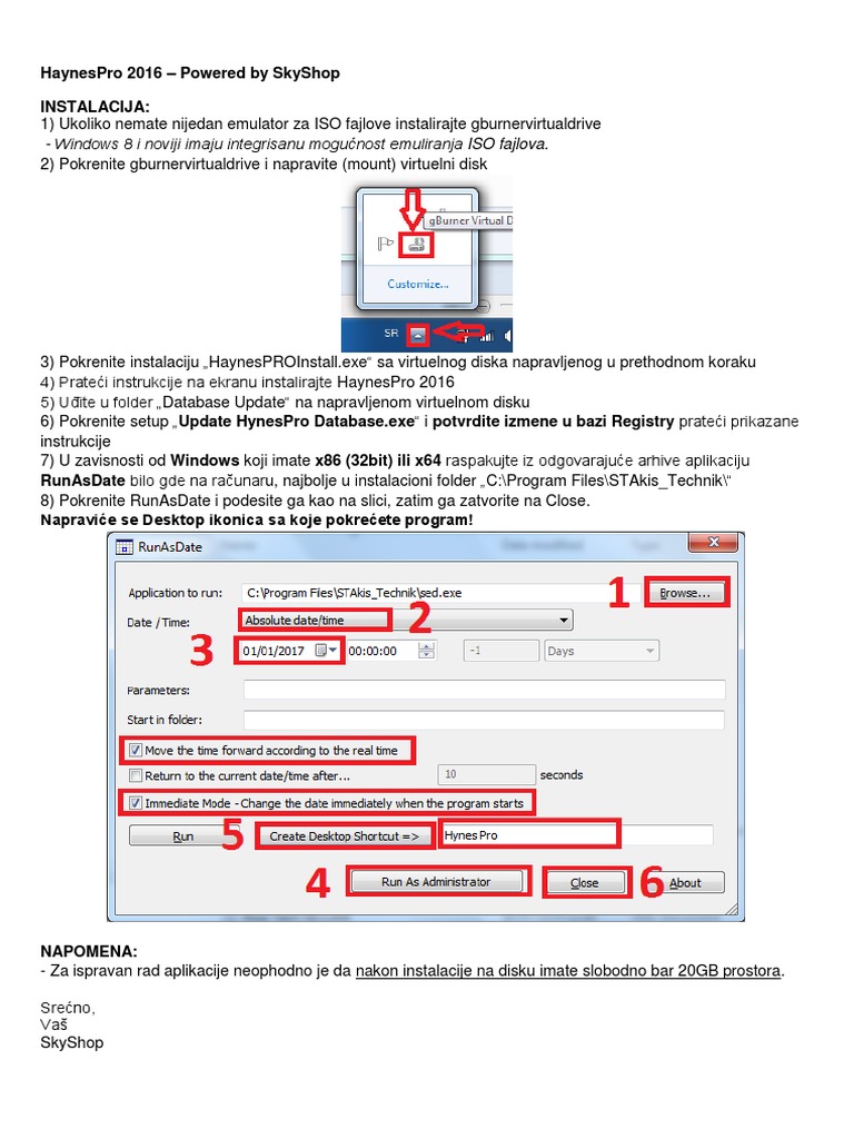 HaynesPro 2016 - Uputstvo Za Instalaciju | PDF