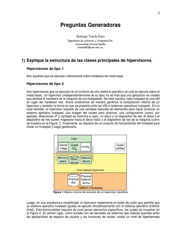 Hipervisores y Maquinas Virtuales | PDF | Virtualización | Sistema ...