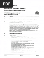 ASTM C76 - Reinforced Concrete Pipe | PDF | Cement | Concrete