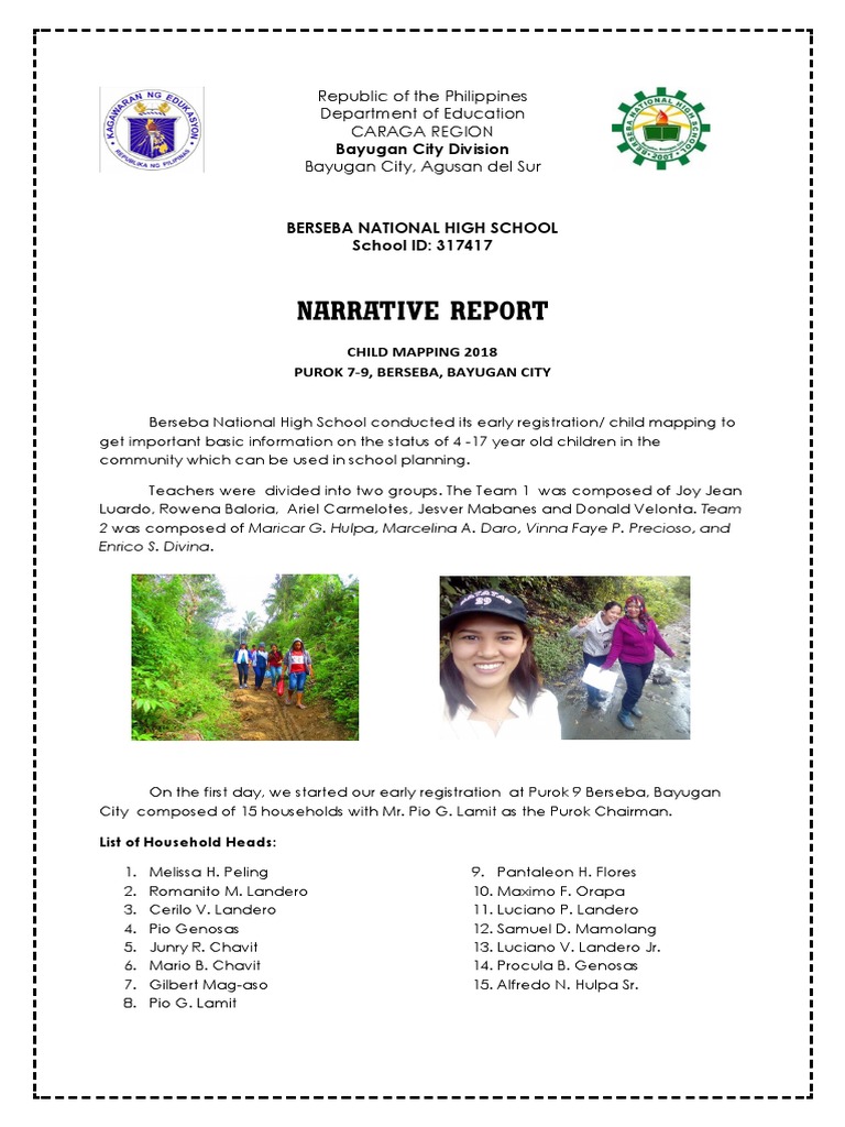 Child Mapping Narrative Report | PDF