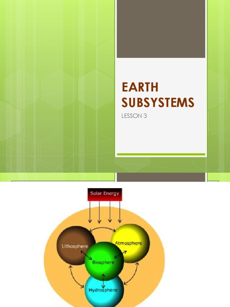 Lesson 4 Earth Subsystem | PDF
