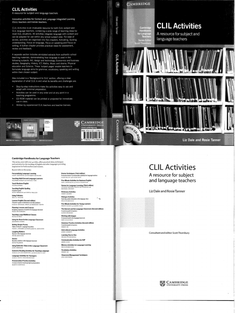 CLIL Activities A Resource Book For Lang Teachers PDF | PDF