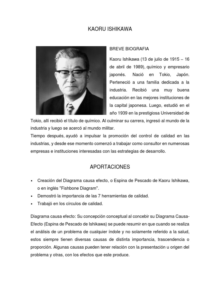 Kaoru Ishikawa | PDF | Calidad (comercial) | Economias