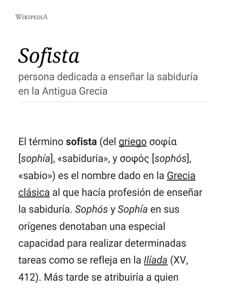 El Sofista | PDF | Los antiguos griegos | Antigua Grecia
