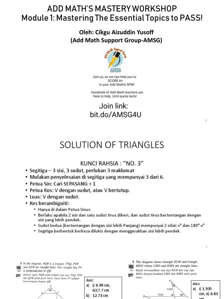 Modul Lulus Add Math | PDF