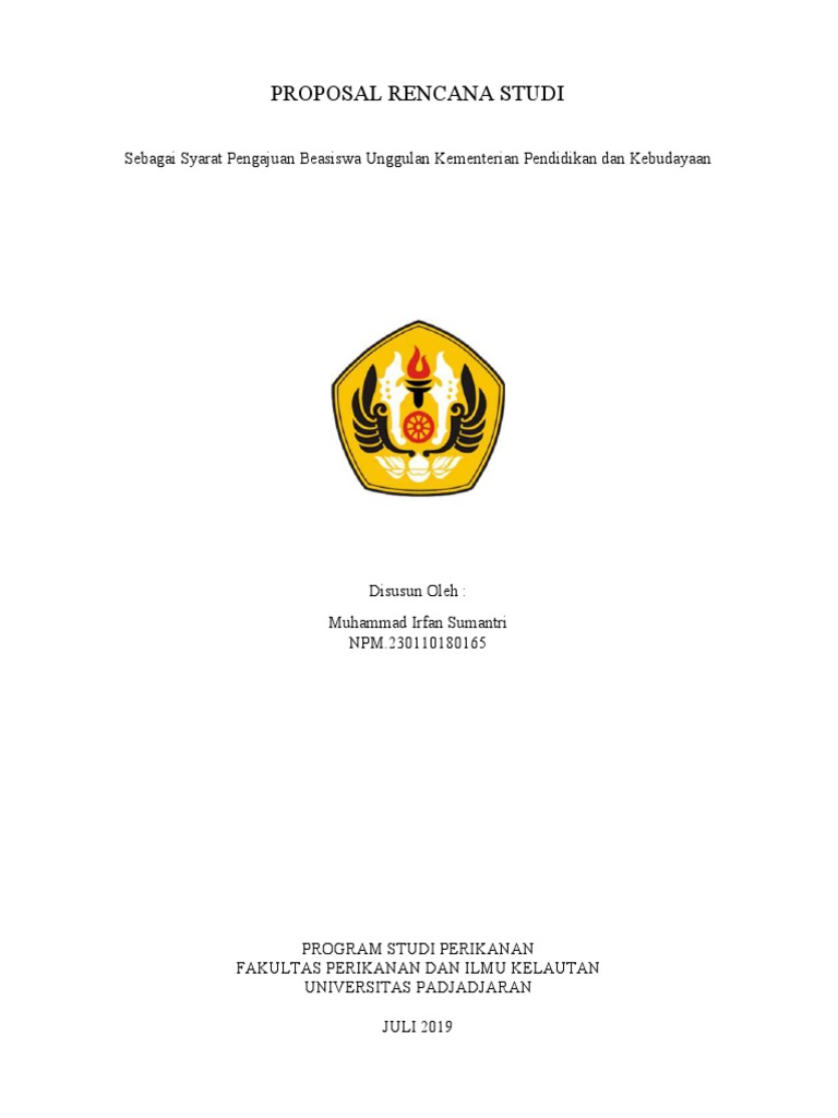 Proposal Rencana Studi Beasiswa Unggulan | PDF