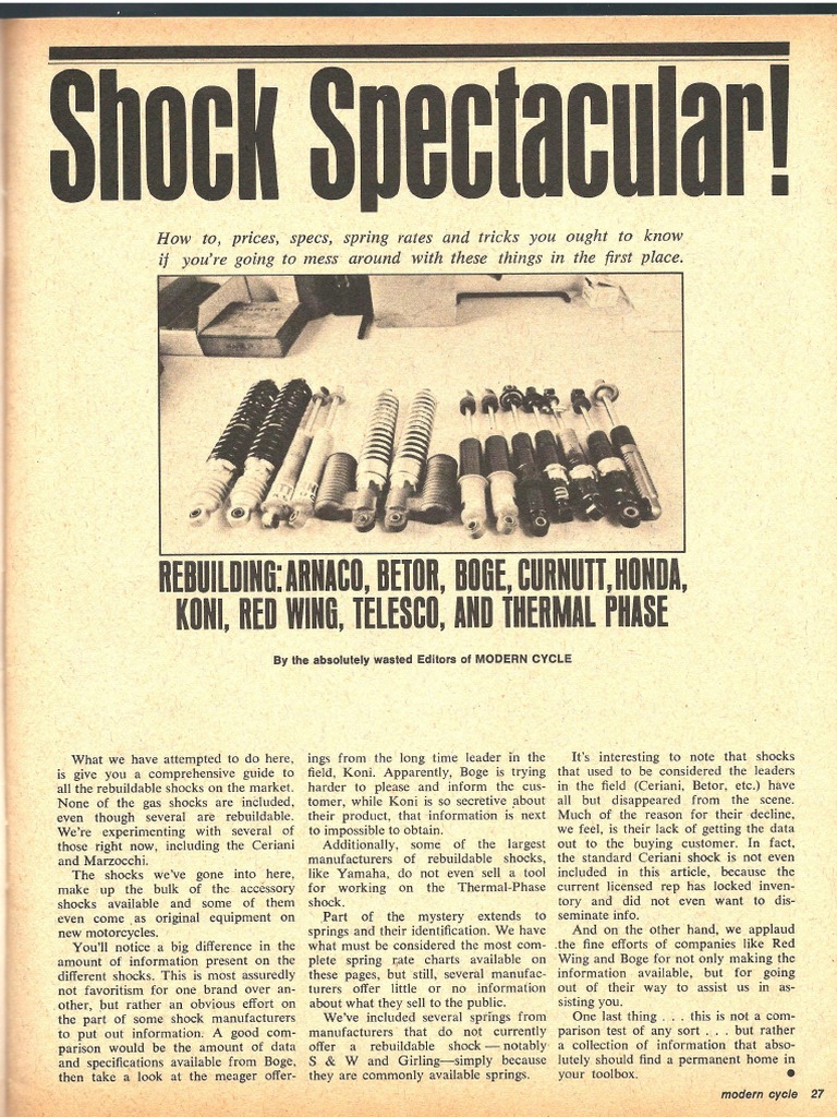 Shock Rebuild Full | PDF