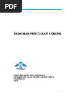 Pedoman Penulisan Tugas Akhir Mahasiswa Program Sarjana | PDF