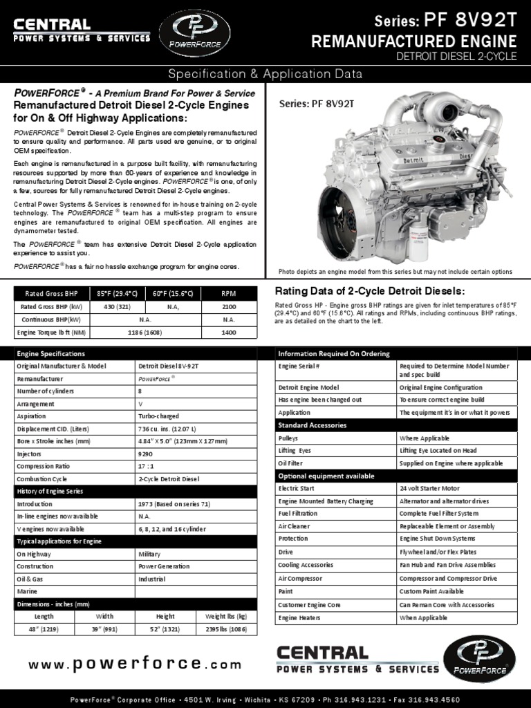 Powerforce: Remanufactured Engine | Download Free PDF | Engines ...