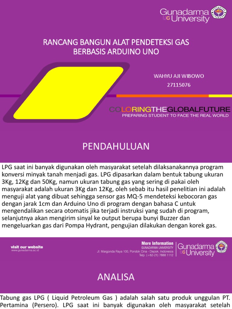 Rancang Bangun Alat Pendeteksi Gas Berbasis Arduino Uno | PDF ...