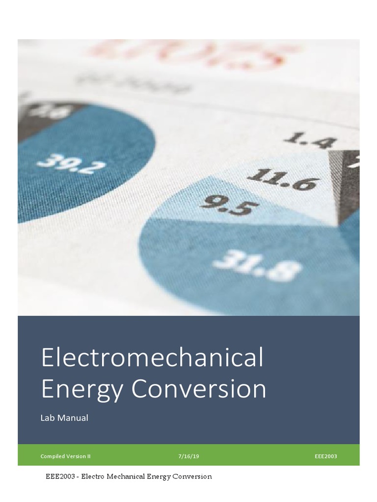 Electromechanical Energy Conversion Lab Manual | PDF | Electric Motor ...