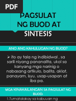 Pagsulat NG Buod | PDF
