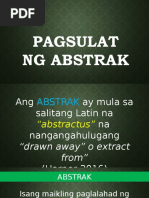 Halimbawa NG Abstrak | PDF