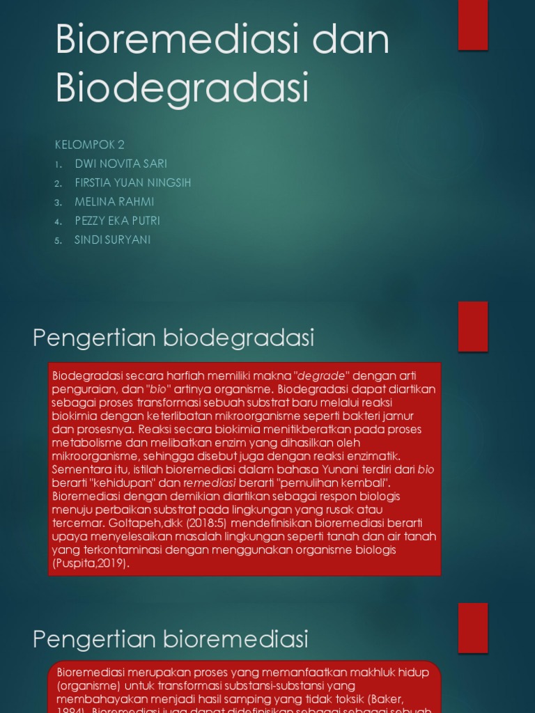 Bioremediasi Dan Biodegradasi | PDF