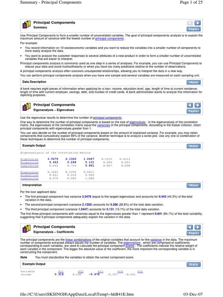 Minitab Statguide Multivariate | PDF | Factor Analysis | Principal ...