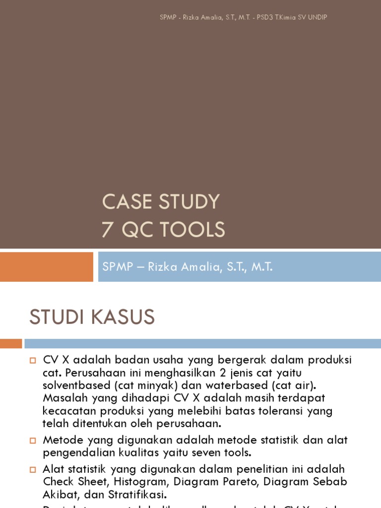 7 QC Tools Case Study | PDF