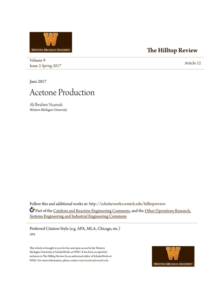 Plant Design of Acetone Production | PDF | Distillation | Heat Exchanger