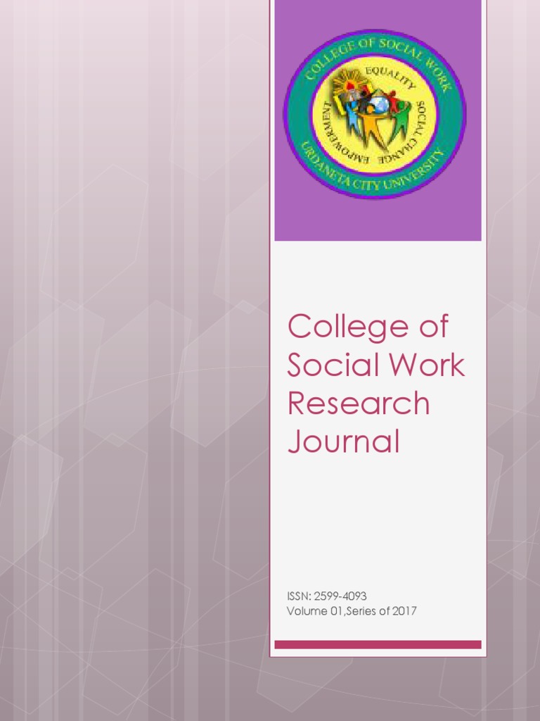 College of Social Work Research Journal: ISSN: 2599-4093 Volume 01 ...