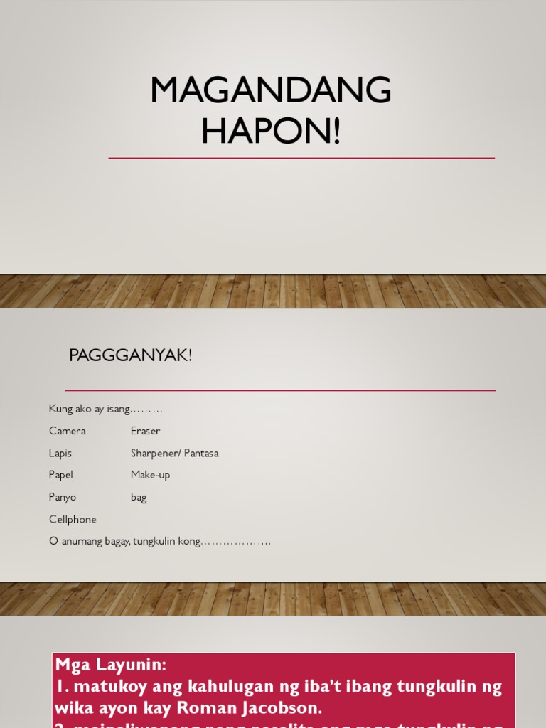 Magandang Hapon! | PDF