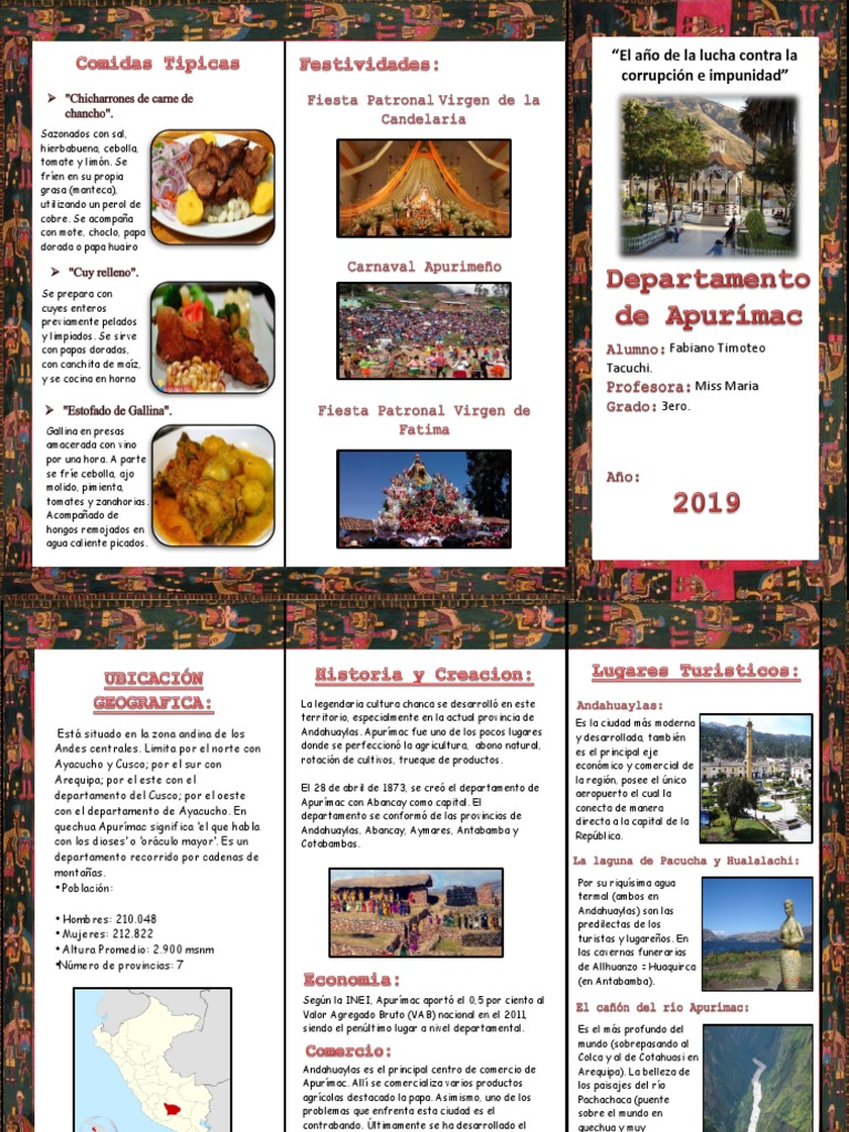 Apurímac: Historia y Cultura Andina | PDF | Cocina | Alimentos