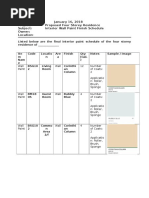Paint Schedule Template | PDF | Paint | Art Materials