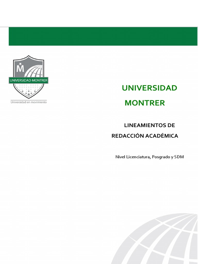 01 Lineamientos para Trabajos Unimo | PDF | Bibliografía | Soporte