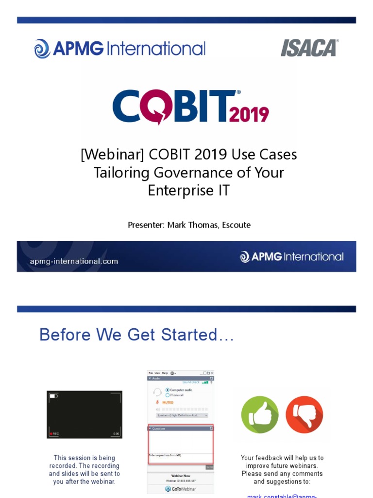 Cobit 2019 | PDF | Cobit | Governance