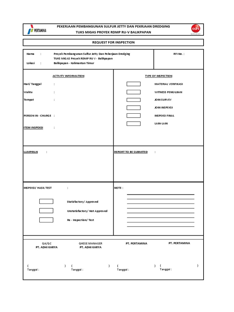 Form RFI | PDF