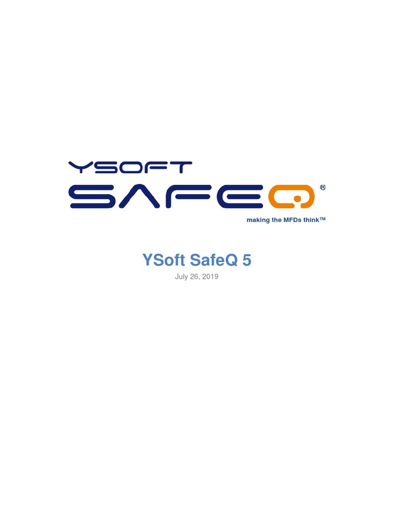 YSoft SafeQ 5 - Documentation PDF | PDF | Operating System | Microsoft Windows