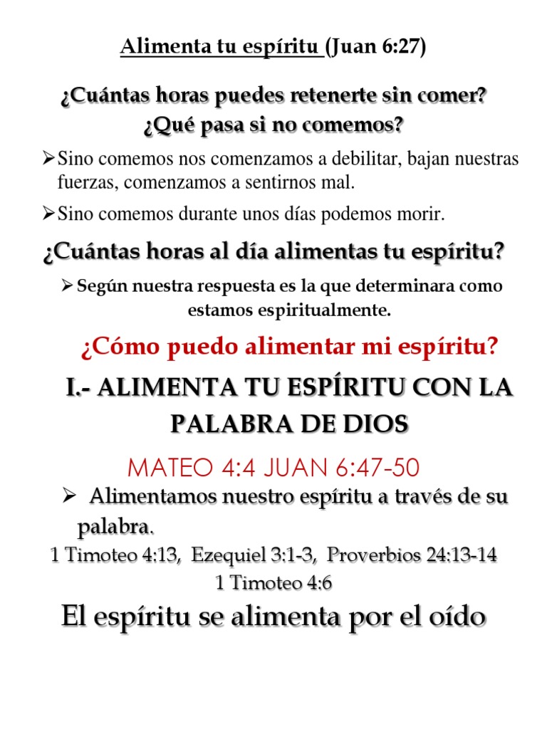 Alimenta Tu Espiritu Pdf Oración Alma