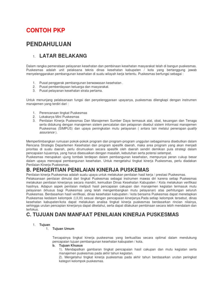 Contoh PKP | PDF