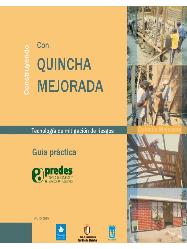 Guía Quincha Mejorada: Construcción Sismorresistente | PDF | Fundación ...