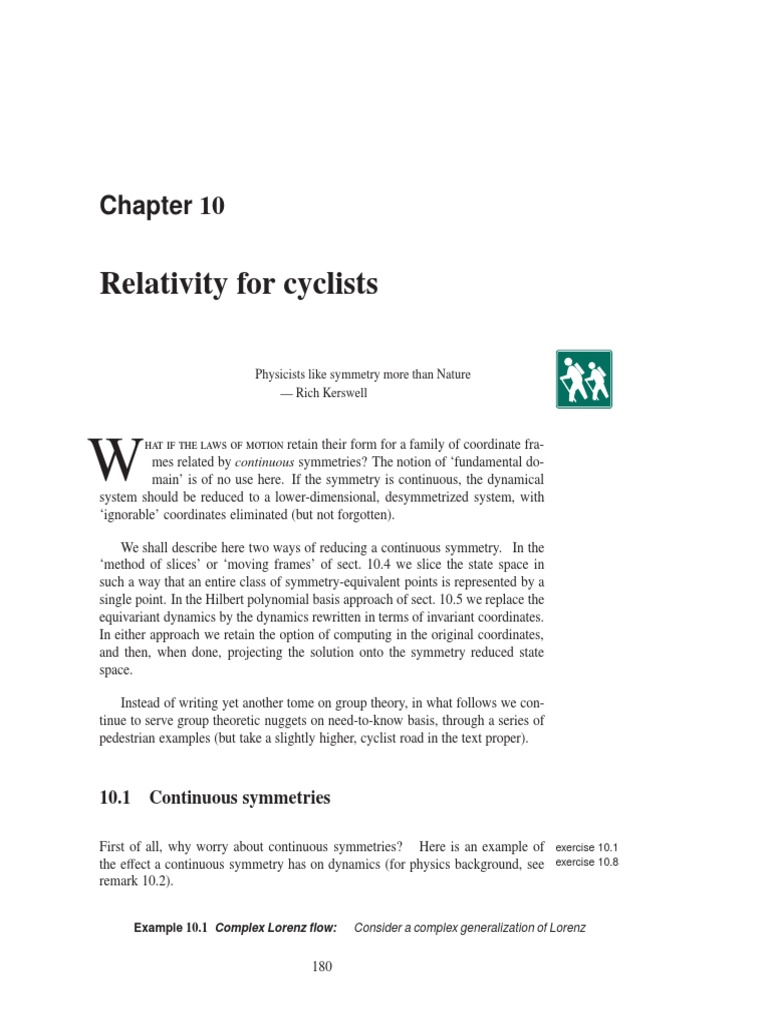 Cvitanovic, Predrag - Relativity For Cyclists | PDF | Lie Groups ...