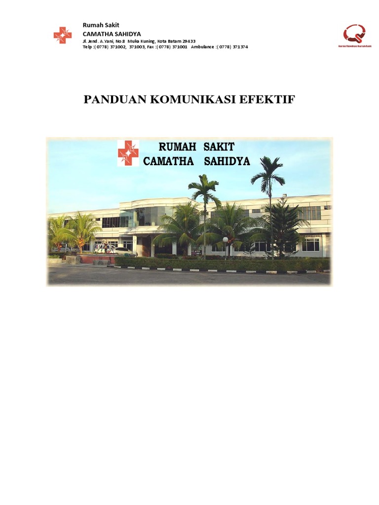 Mke.1 Ep.1 Pedoman Komunikasi Efektif | PDF
