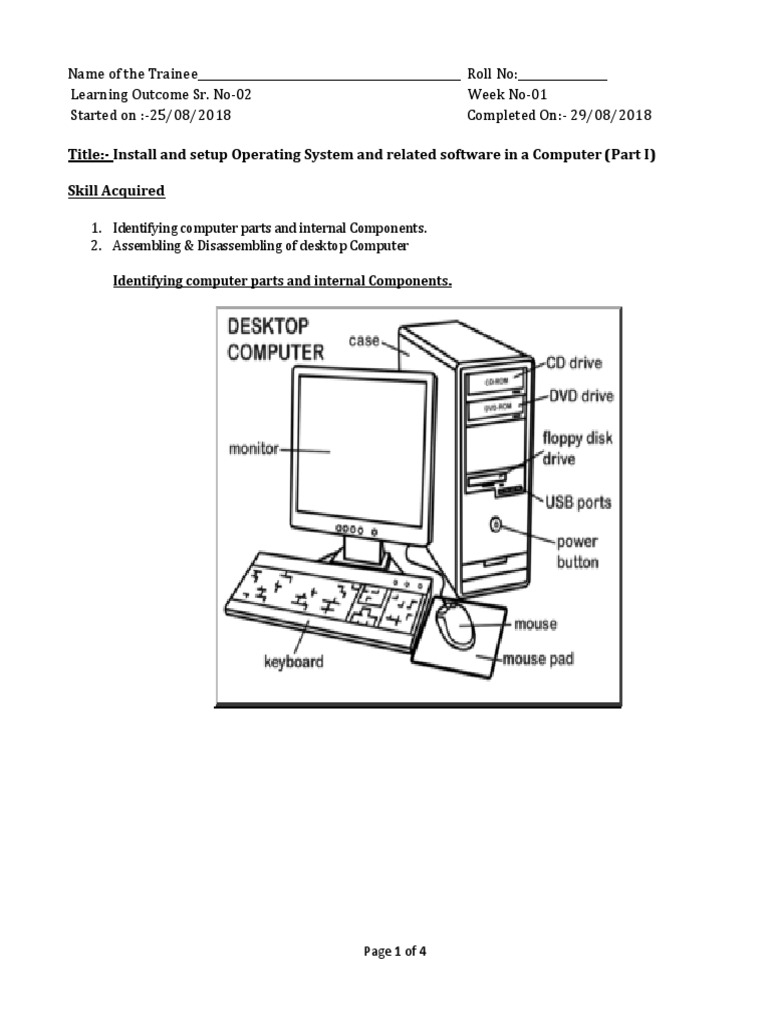 Title:-Install and Setup Operating System and Related Software in A ...