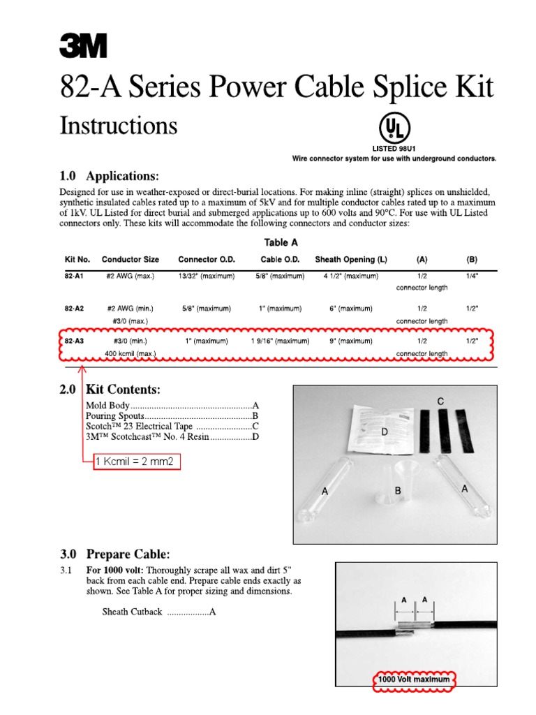 3M Jointing 82-A3 | PDF