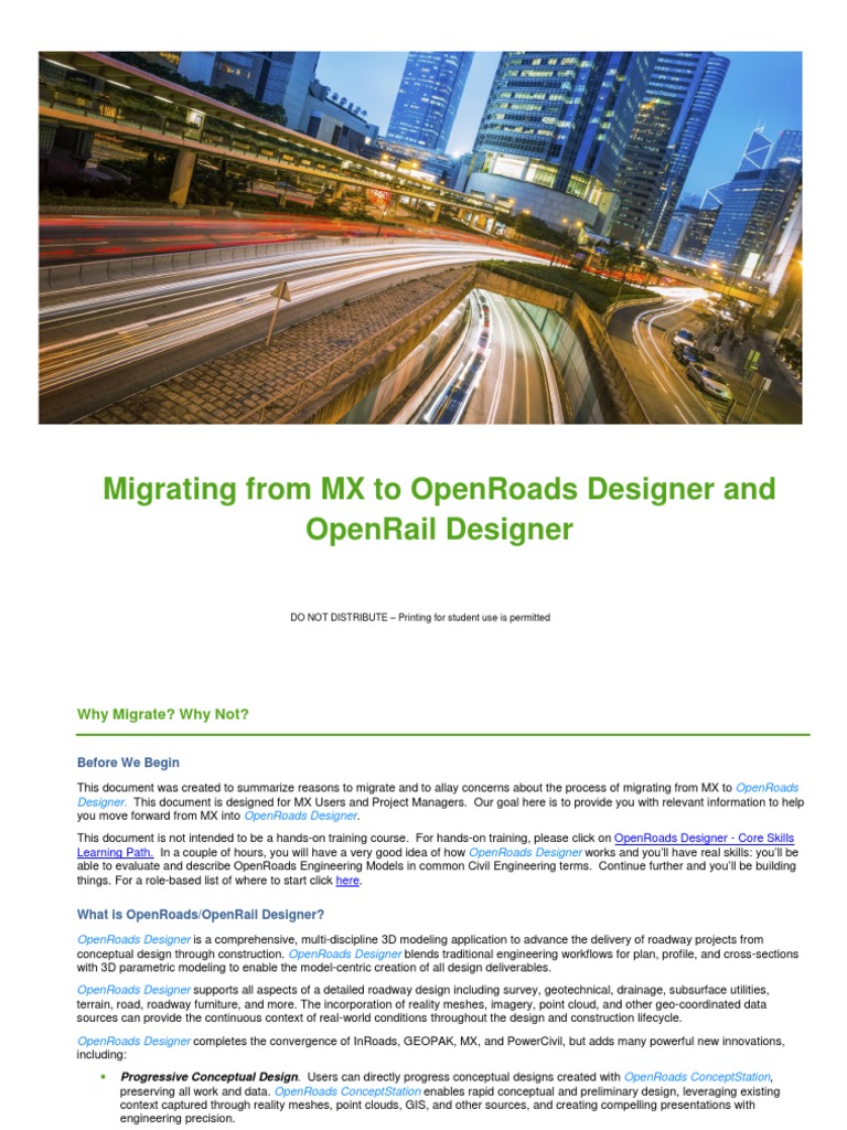 Migrating From MX To OpenRoads Designer | PDF | 3 D Modeling | 3 D ...