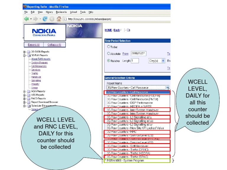 Counter Collection 3G Nokia | PDF