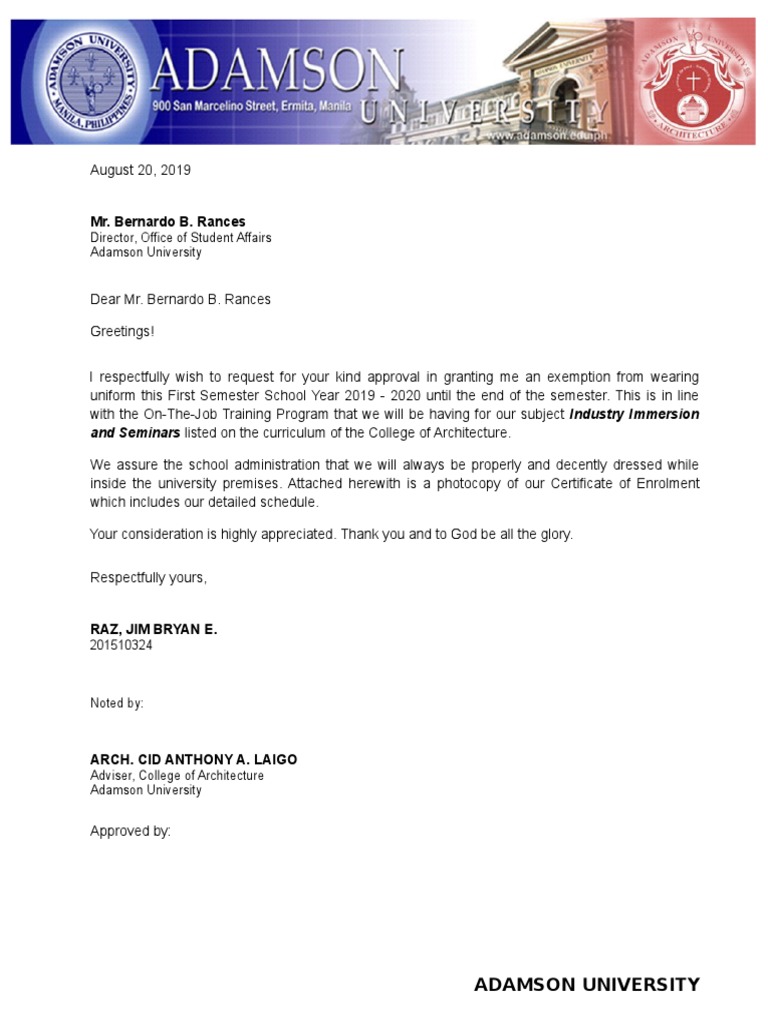 Uniform Exemption Request for OJT | PDF | Behavior Modification | Learning