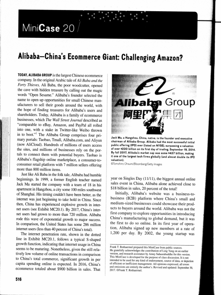 Alibaba: China's Ecommerce Leader | PDF | Alibaba Group | E Bay